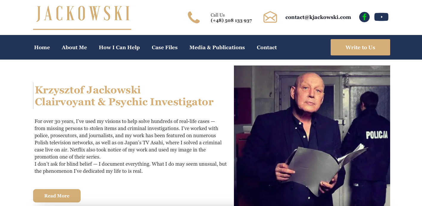 Krzysztof Jackowski – Psychic Medium & Missing Persons Expert